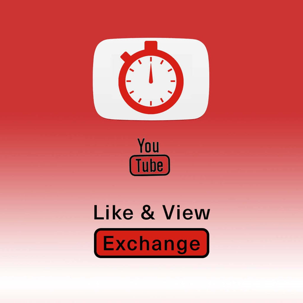 YouTube Like & View Exchange | 5 videos p/m| 100% Organic